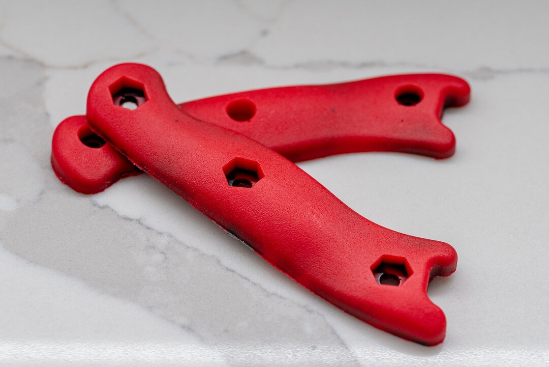 Cast Resin Knife Scales - Becker Ka-bar BK16, BK15, BK17, BK18 - Reds ...