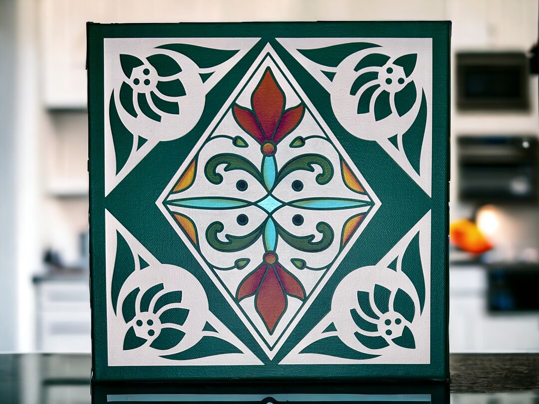 Wall Art Acrylic Painting Art Deco Style Design Home Decor Hand Painted ...