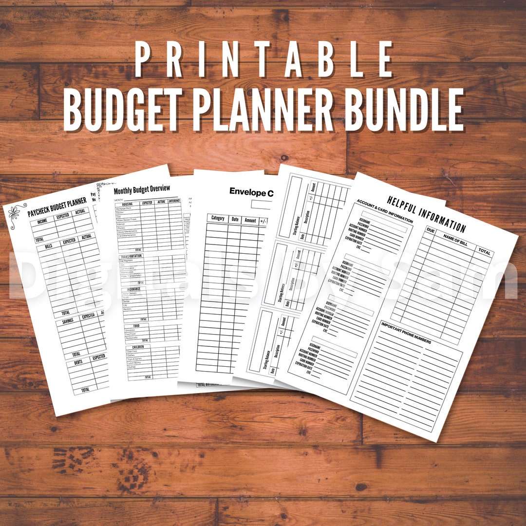 Budget Planning Bundle ~ Envelope Budget System ~ Finance Planner ...