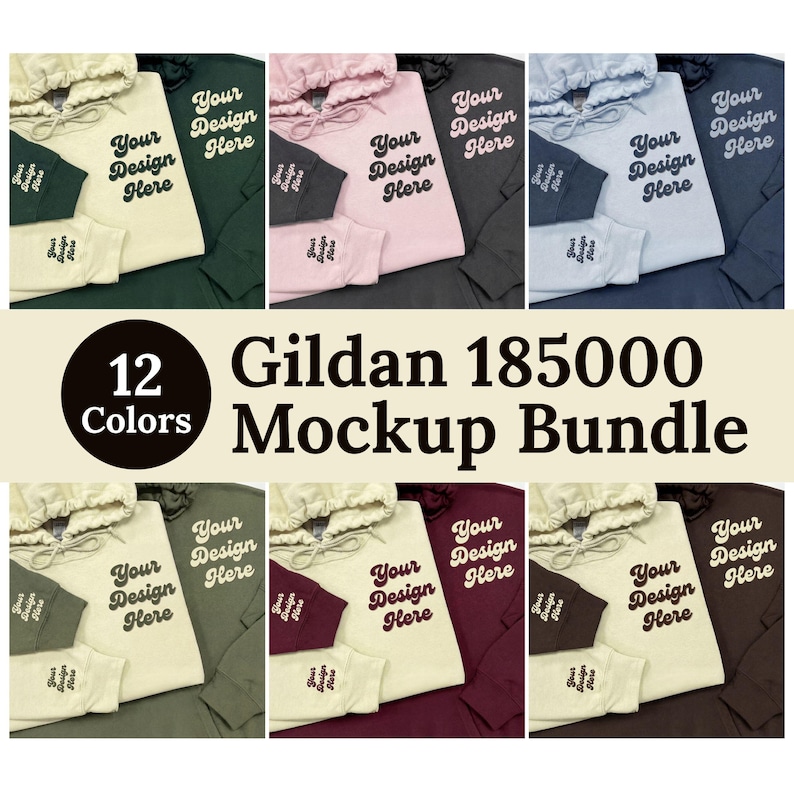 Hoodie Couple Mockup Valentine Hoodie 185000,mockup Gildan 18500 Sleeve ...