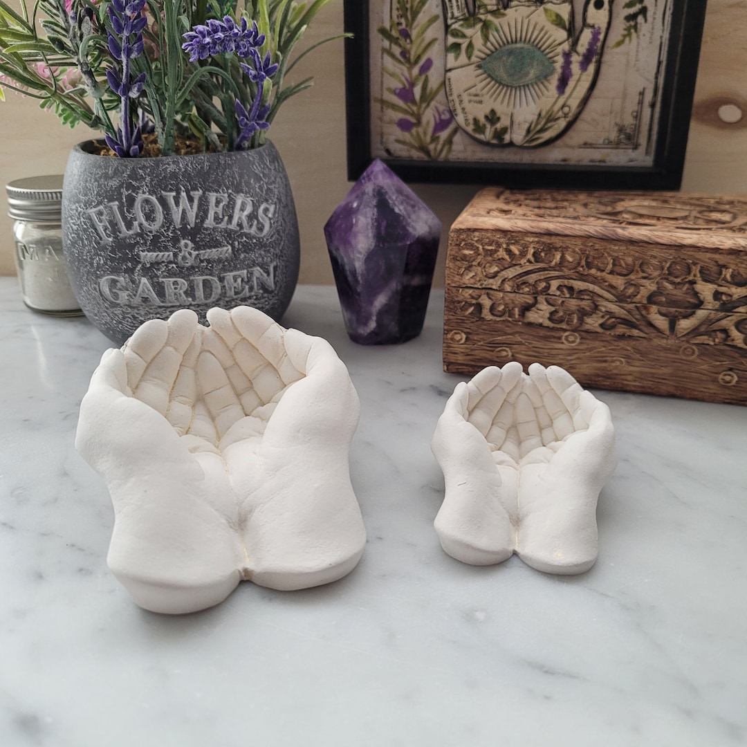 Healing Hands - Gypsum Offering Bowl - Etsy