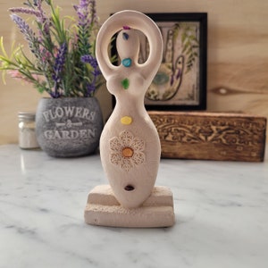 Chakra Goddess Statue - Gypsum Statue - Goddess Figurine - Altar Statue ...