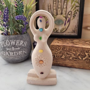 Chakra Goddess Statue - Gypsum Statue - Goddess Figurine - Altar Statue ...