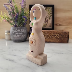 Chakra Goddess Statue - Gypsum Statue - Goddess Figurine - Altar Statue ...