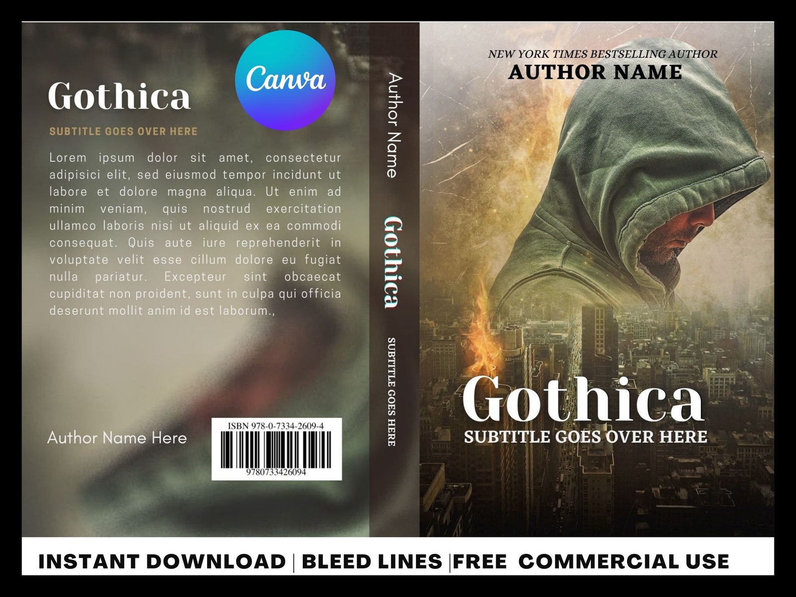 Fully Editable Book Cover Template|canva Book | Kindle Ready - Etsy