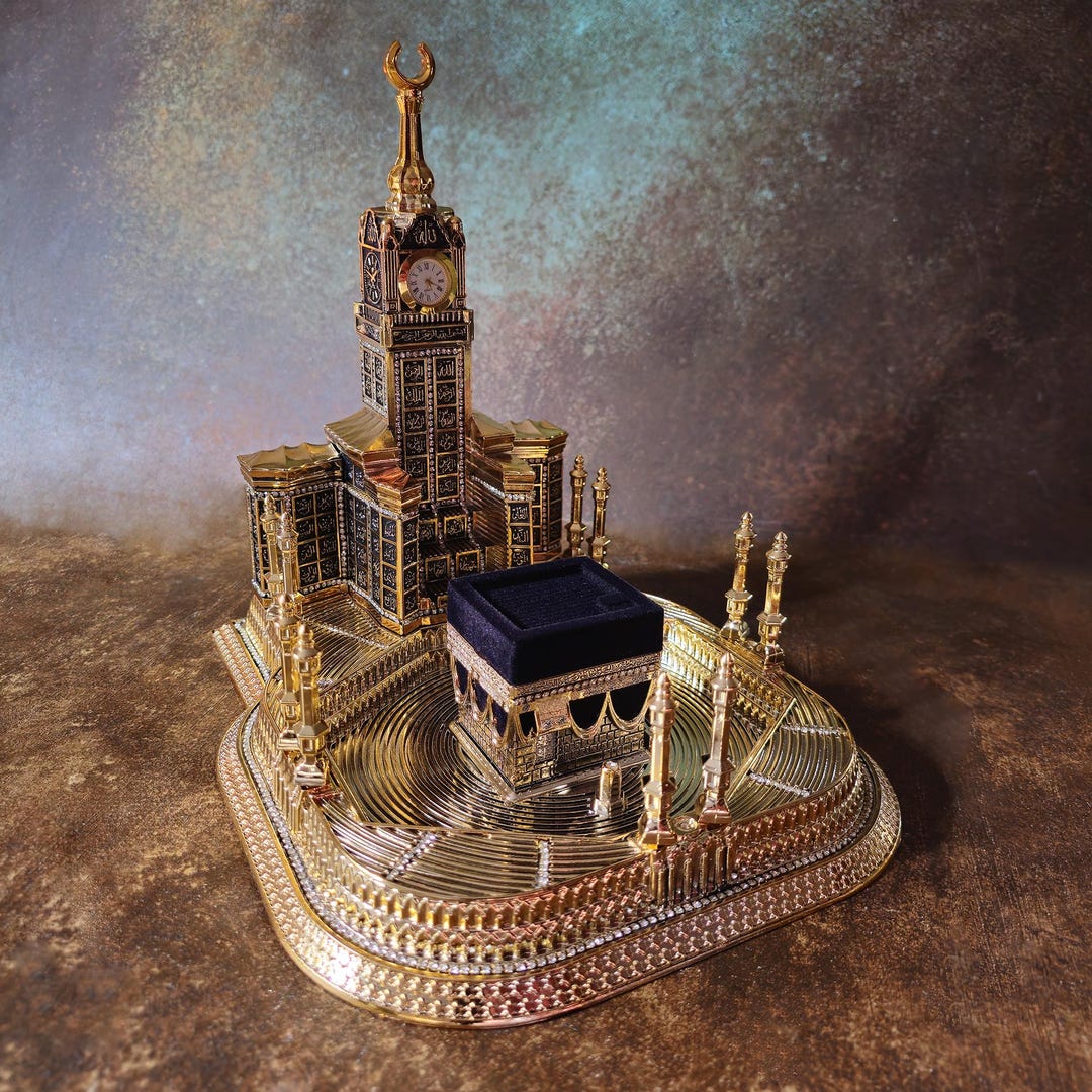 Kaaba, Makkah Clock Tower Model Zamzam Trinket 99 Names of Allah ...