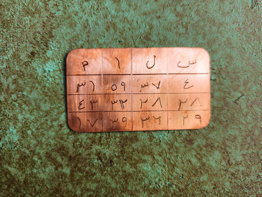 Copper Talisman Taweez for Protection for Soldiers Banish Negative ...