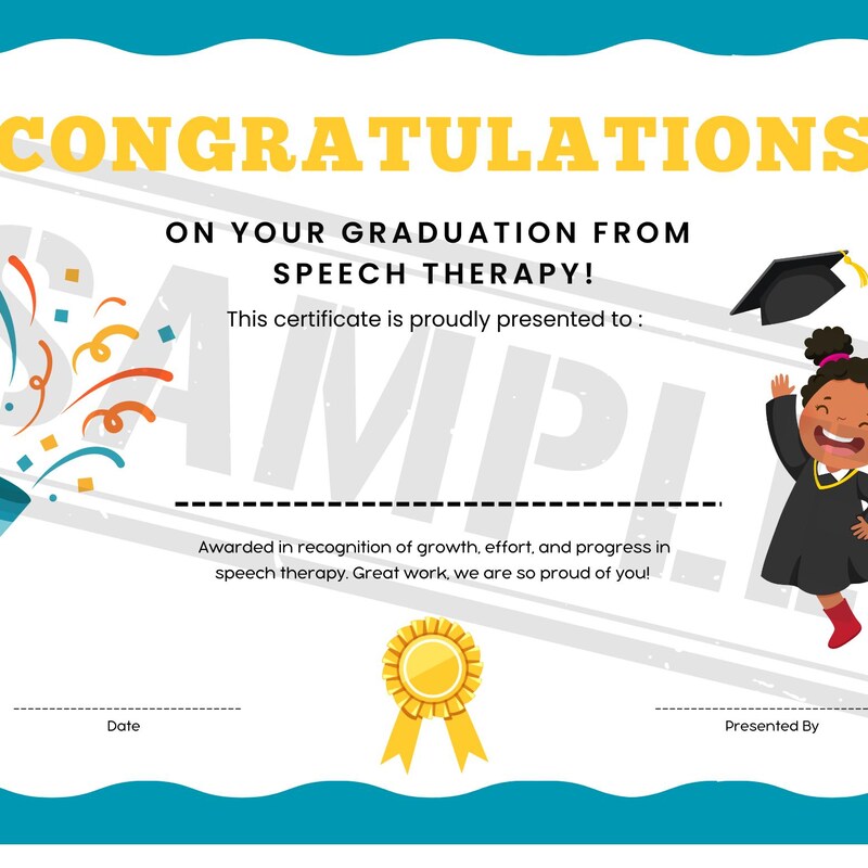 Therapy Graduation Certificate - Etsy