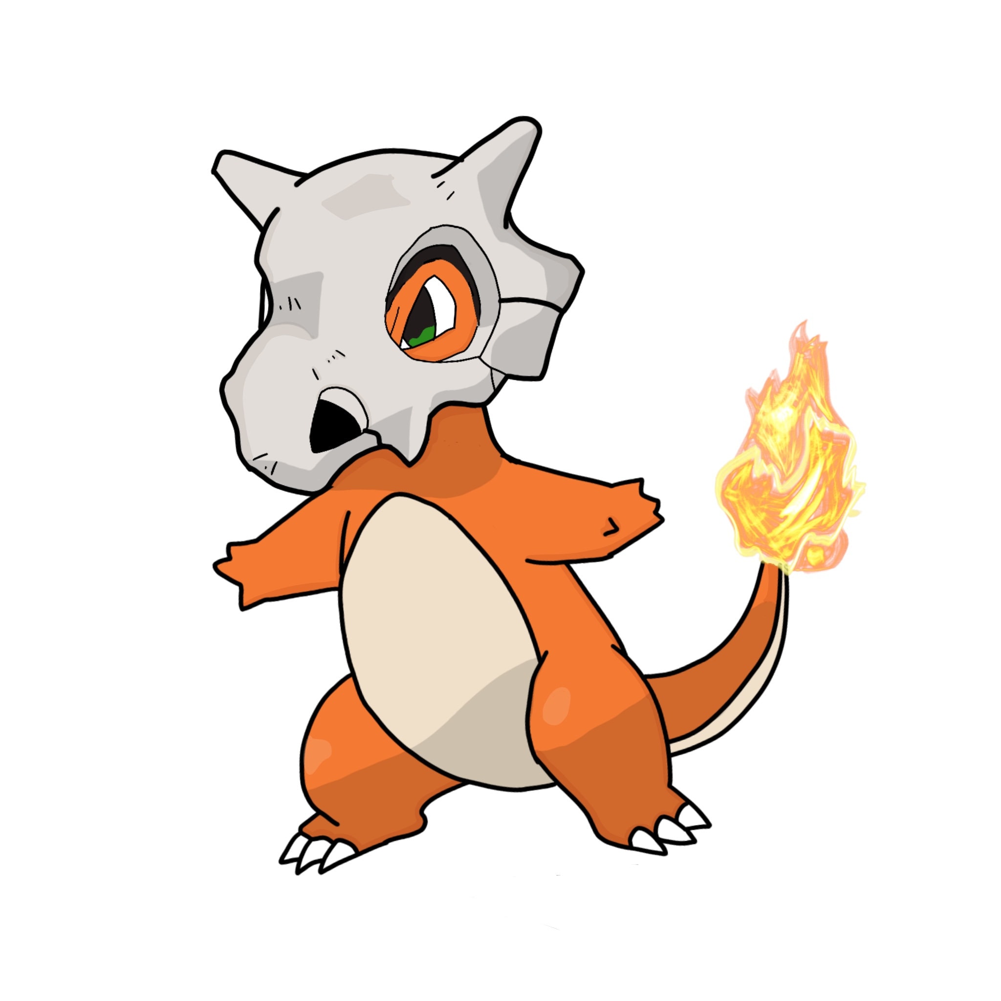 Charmander Cubone Skull Digital Download | Etsy