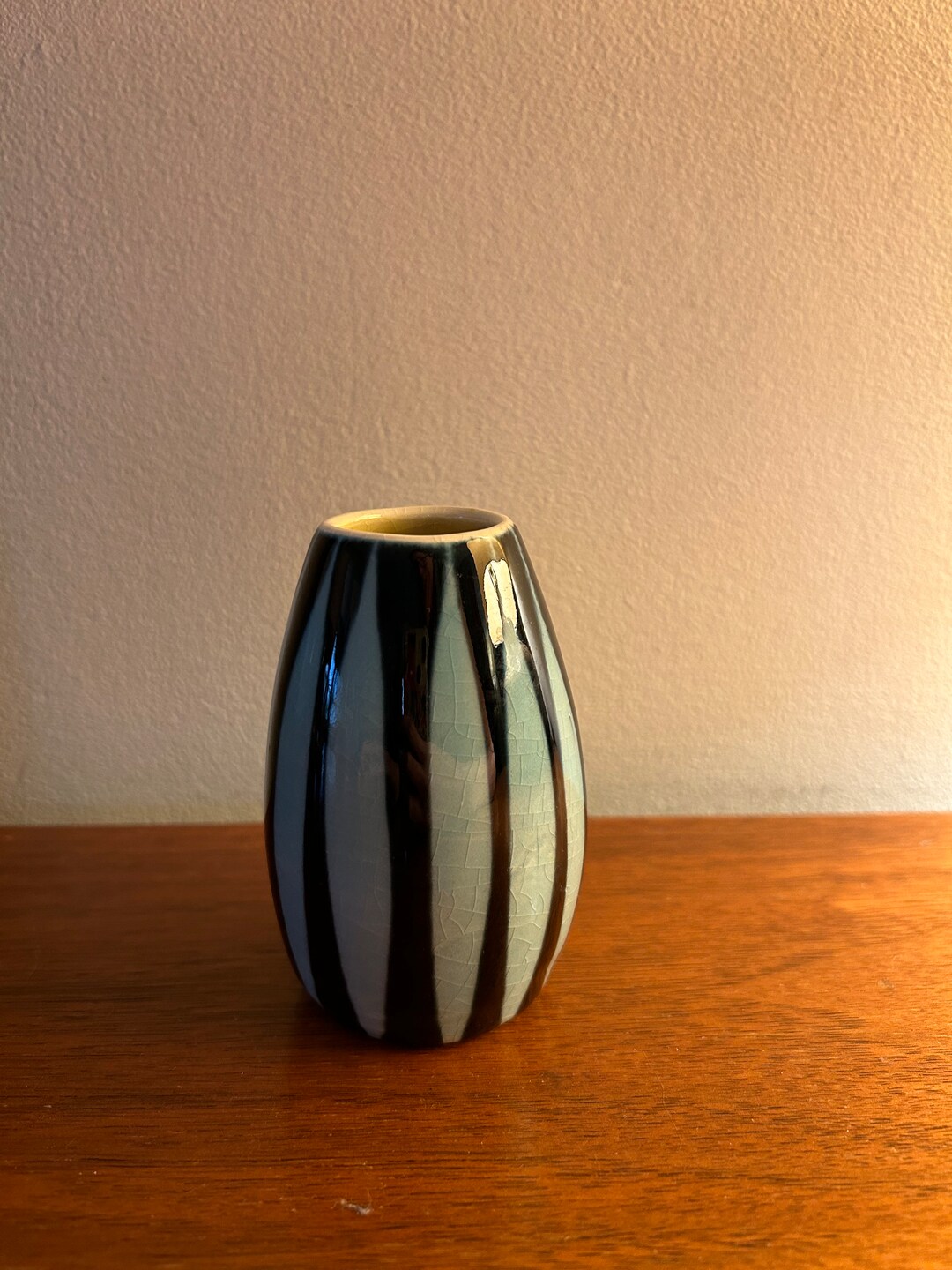 Milton Head Pottery Blue and Turquoise Ceramic Bud Vase - Etsy