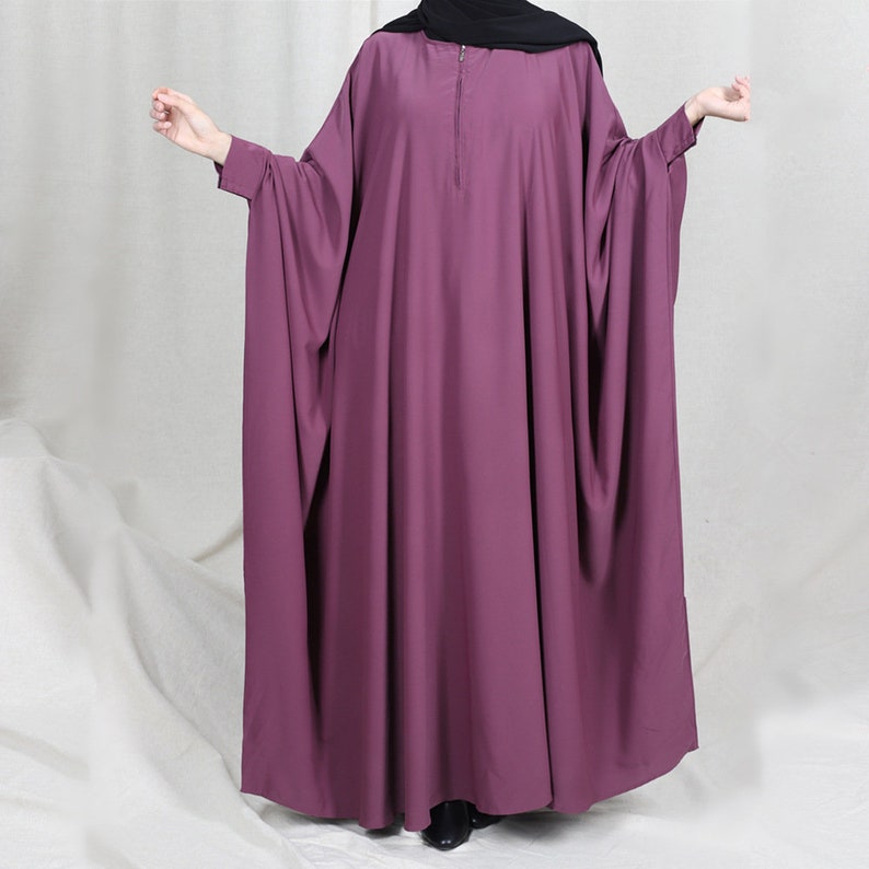 Muslim Women Prayer Dress One Piece Praying Abaya Batwing Etsy