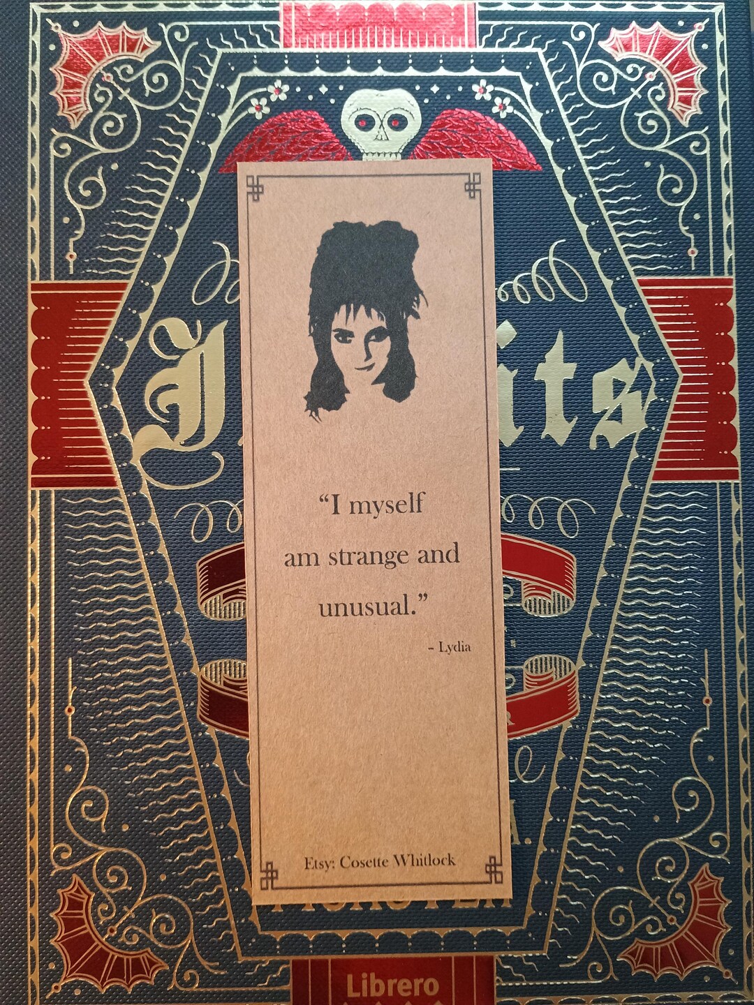 Beetlejuice 2 Lydia Deetz Jenna Ortega Bookmark Handmade - Etsy UK