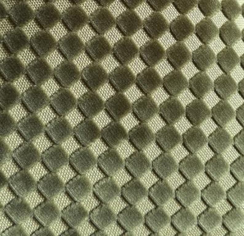 Olive Green Checkered Velvet Pillow Cover – Textured Modern Accent - Etsy
