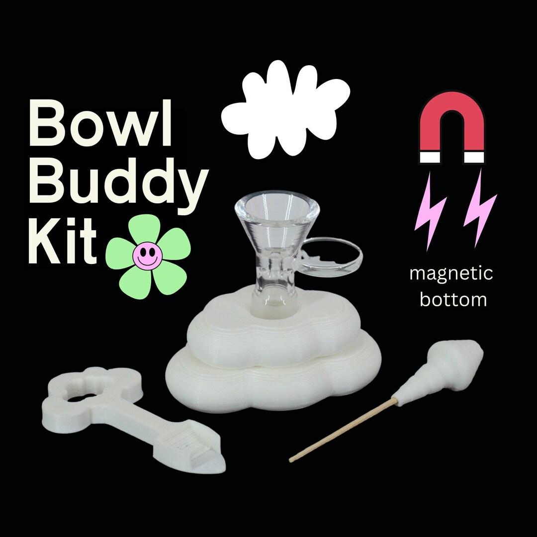 Herb Packing Kit Bowl Buddy | CLOUD | Bowl Holder | Herb Scoop | Ash ...