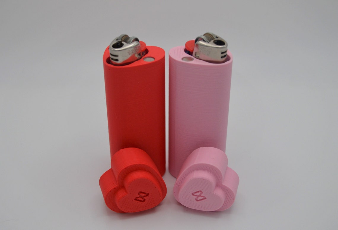 Lighter Case With Magnetic Cap SWEETHEART Danish Pastel 3D - Etsy