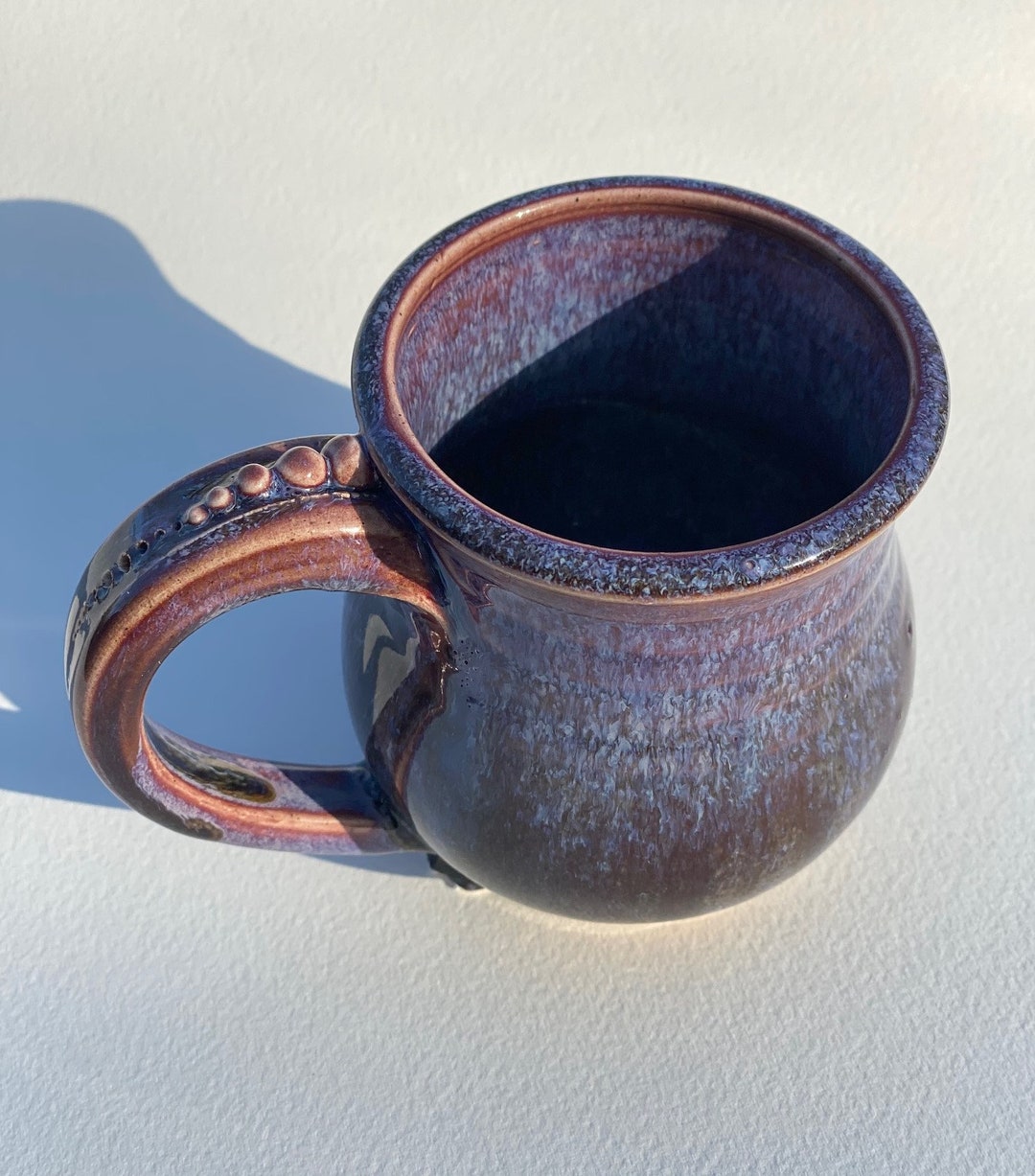 Ceramic Mug, Glazed With a Custom Purple and Blue Gloss. - Etsy