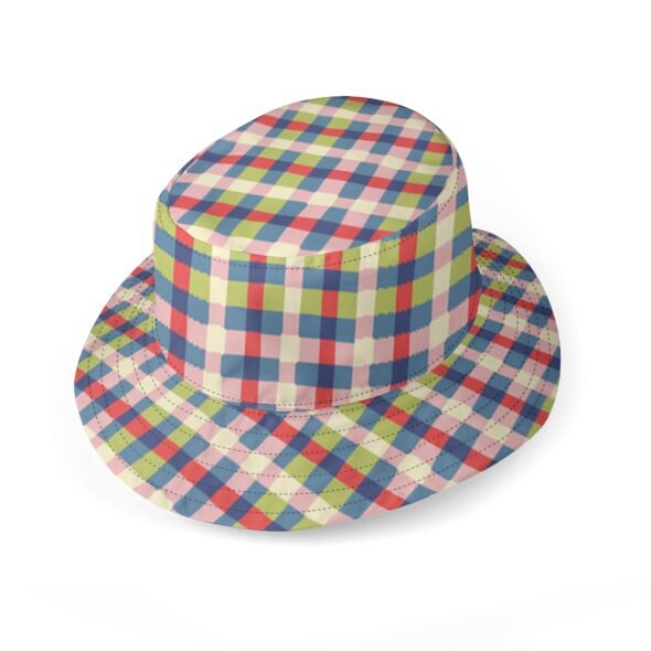 Wobbly Plaid Bucket Hat - Etsy