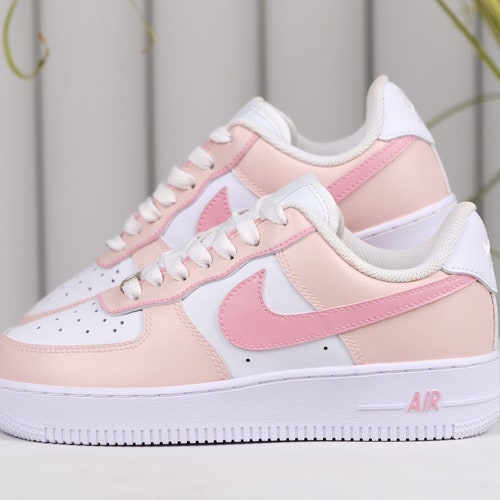 Pink Sorbet Air Force 1 Custom - Etsy