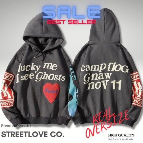 Kanye West LUCKY ME 3D Print Hoodie Unisex I See Ghosts - Etsy