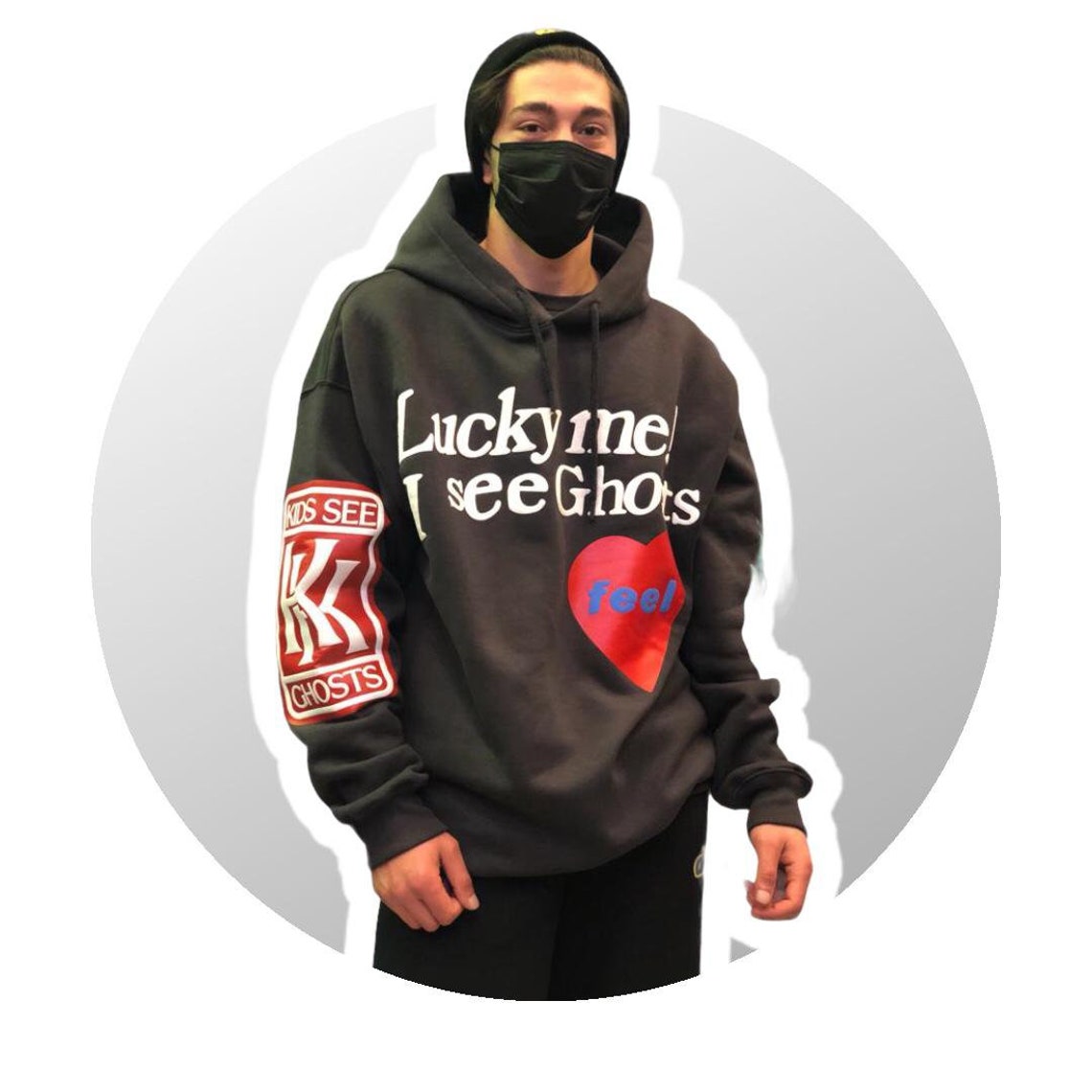 Kanye West LUCKY ME 3D Print Hoodie Unisex I See Ghosts - Etsy