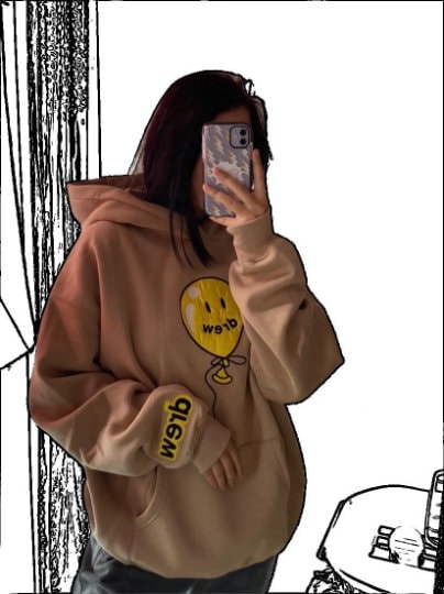 Drew Balloon Oversize Hoodies - Drew House Merch Tribute Drew Balloon Oversize Hoodies - Drew House Merch Tribute