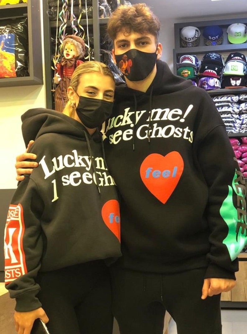 Kanye West LUCKY ME 3D Print Hoodie Unisex I See Ghosts - Etsy