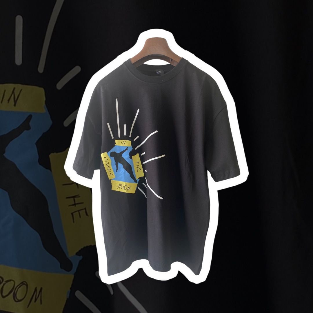 Travis Scott Merch Highest In The Room Black Tshirt 3D Print Etsy