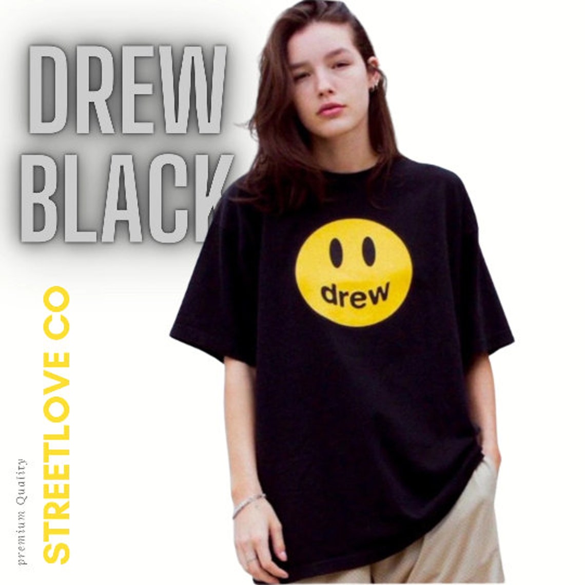 Drew House Oversize Tshirt Drew House Merch Drew Tee - Etsy