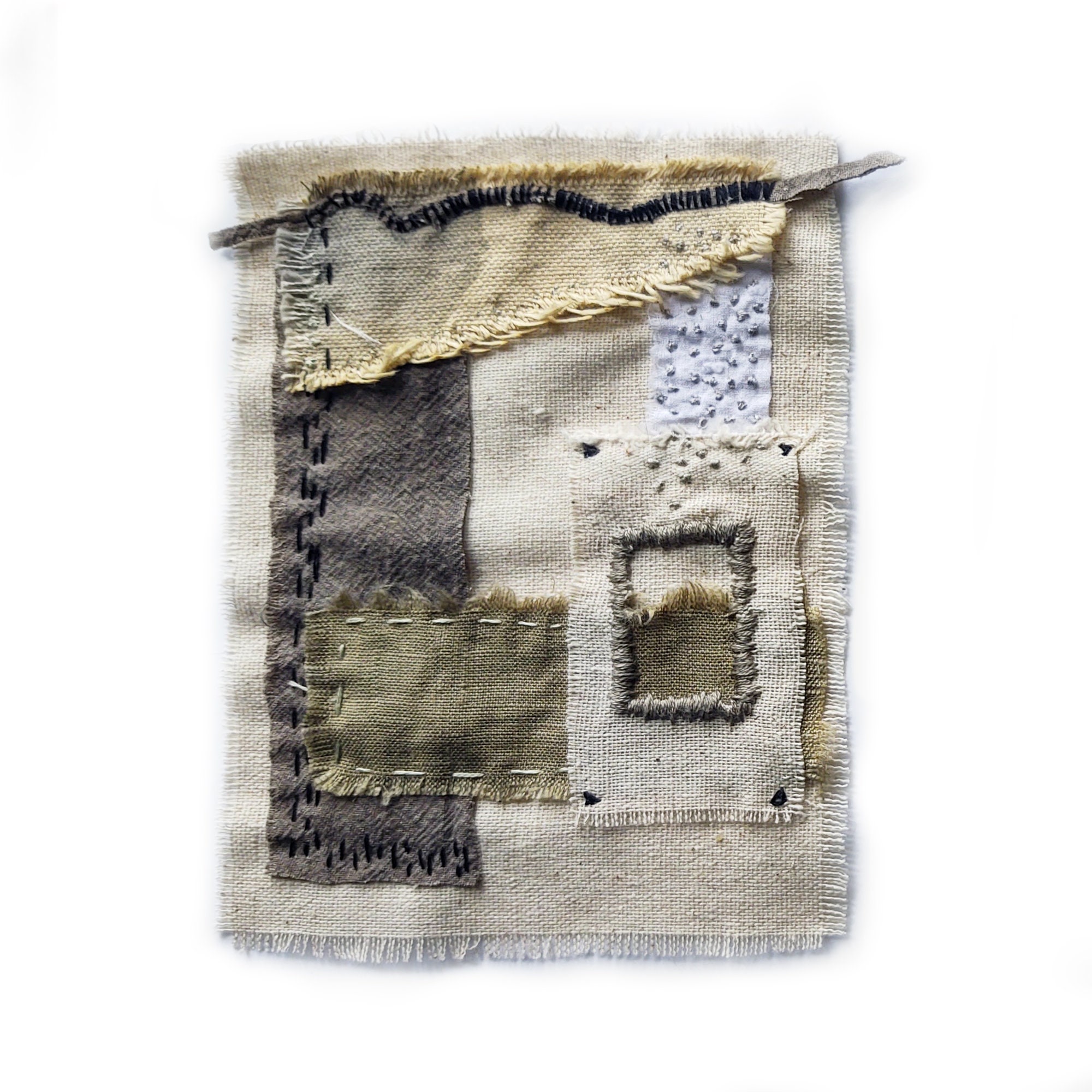Study in Texture Slow Stitch Patch Set Textile Art Fabric Inspiration ...