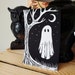 Spooky Boy // Cute Ghost Linocut Print 4"× 6" - Etsy