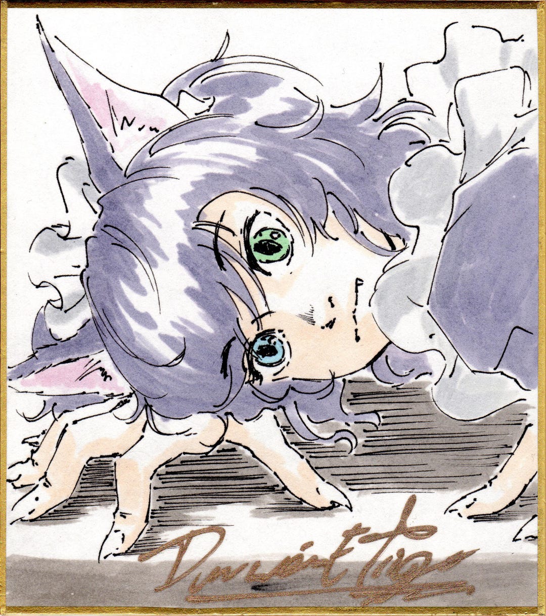 Original Character Shikishi Board - Corrine - Etsy