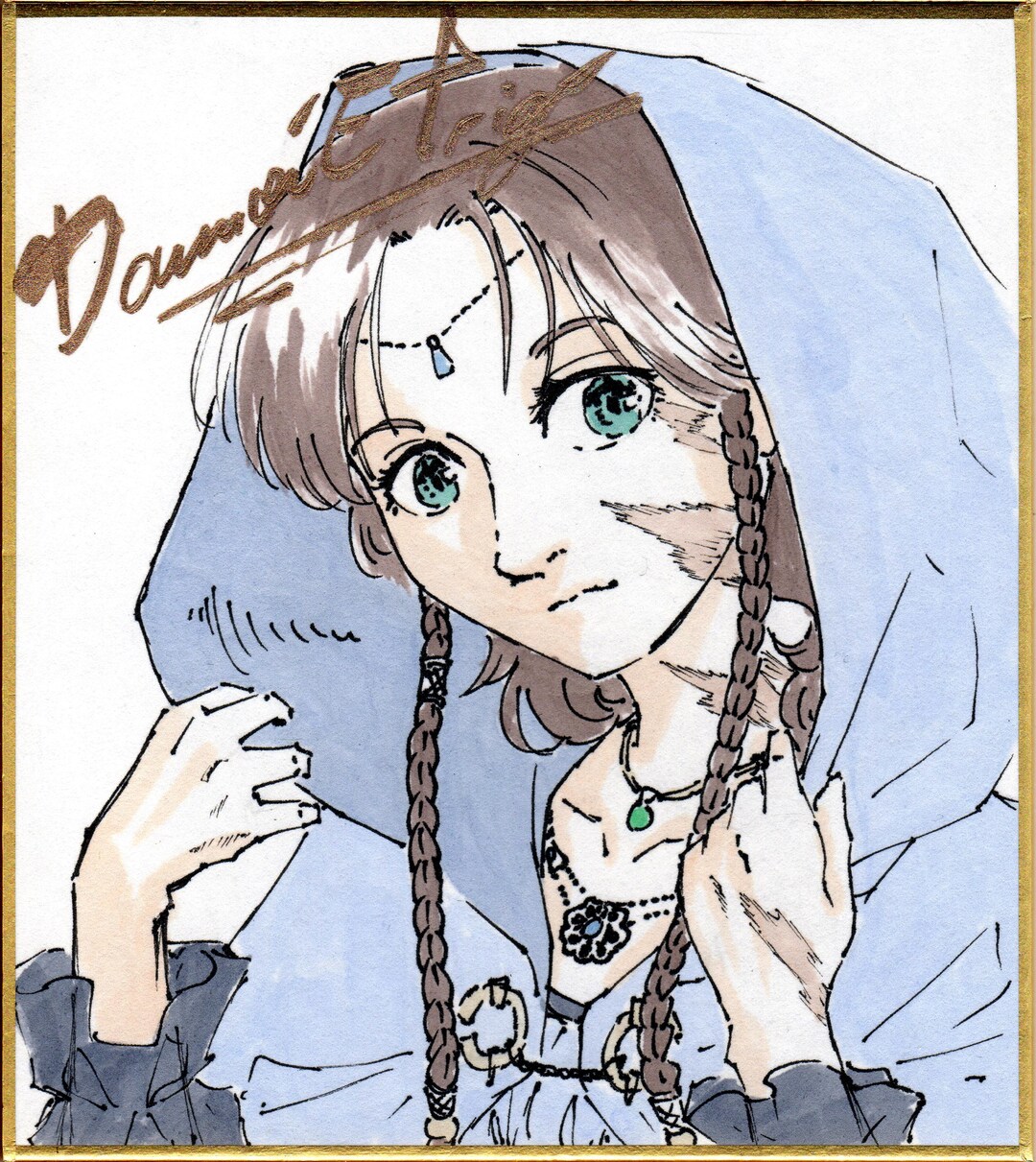 Original Character Shikishi Board - Darcy 2 - Etsy