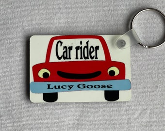 Car Rider School Tag - Etsy