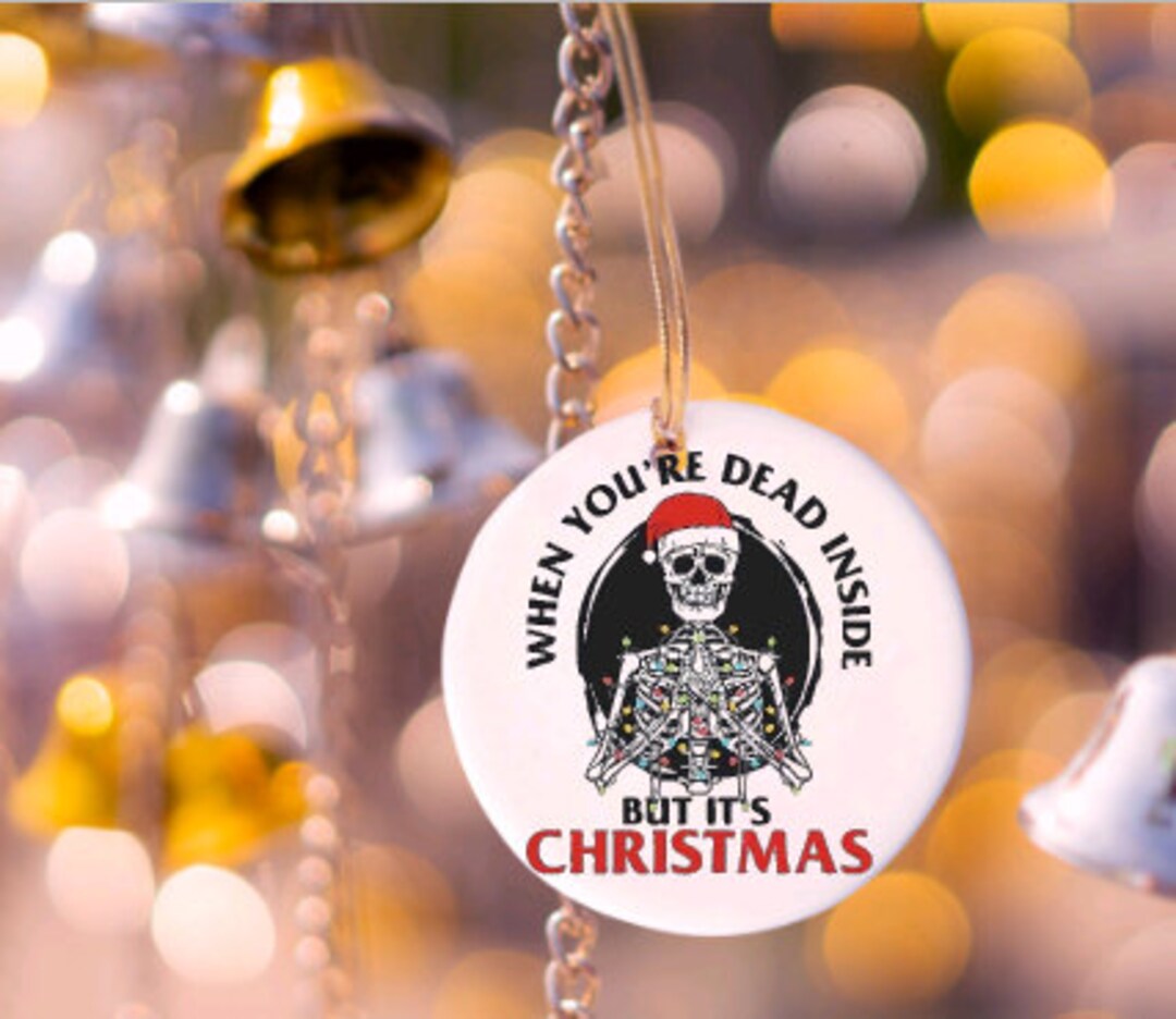 When Your Dead Inside but Its Christmas Skeleton With Santa Hat Tangled ...