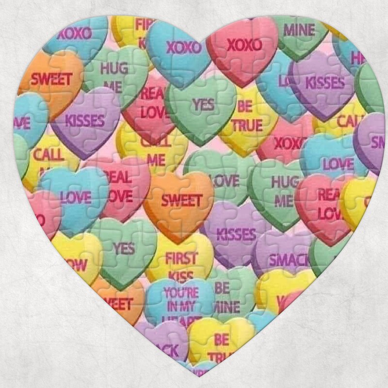 Heart Shaped Puzzle - Etsy