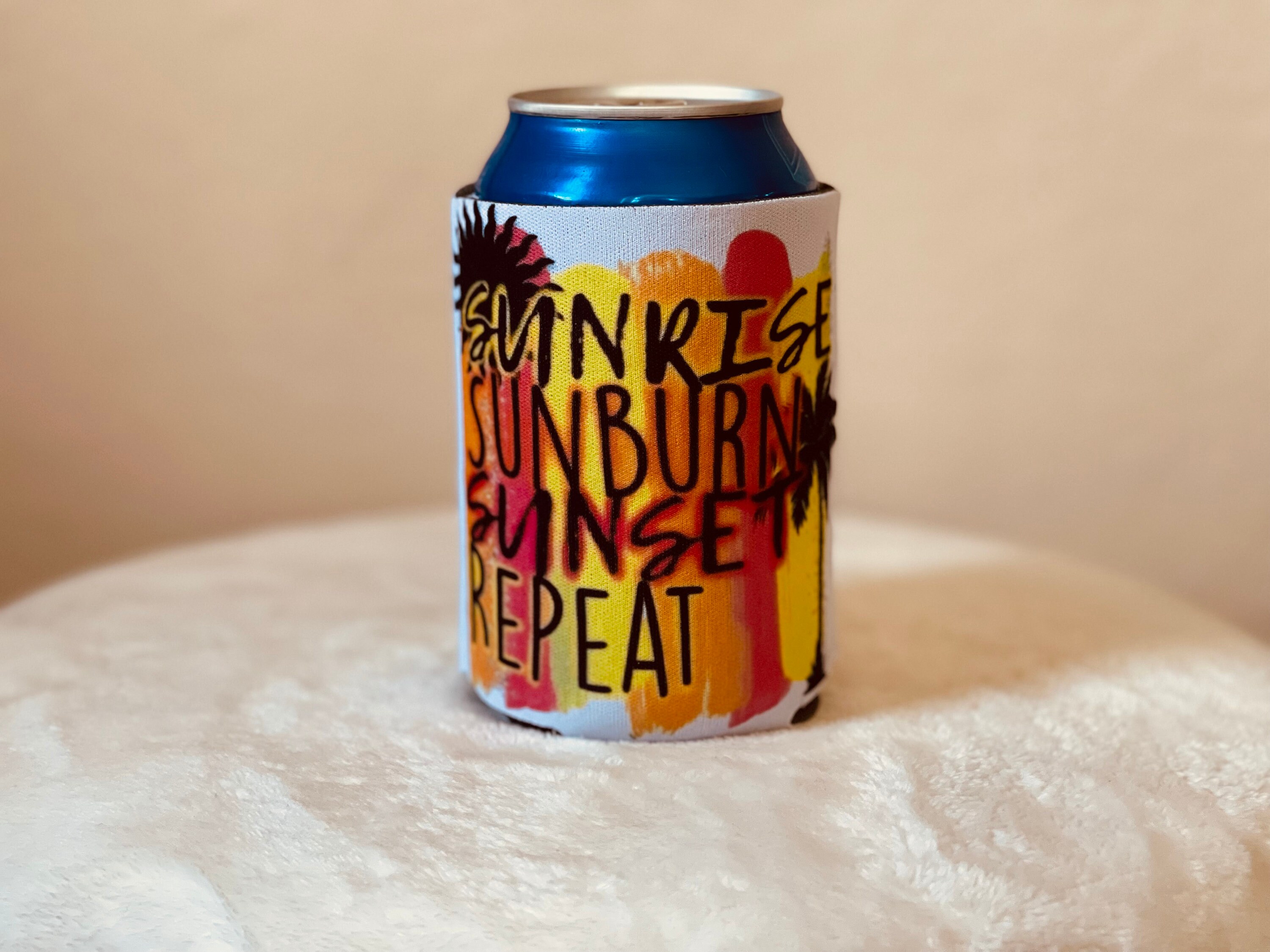 Sunrise Sunburn Sunset Repeat Beach Themed Insulated Double Sided ...