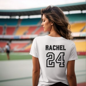 Team Bride Shirts, Football Bachelorette Group Shirts, Sports Number ...