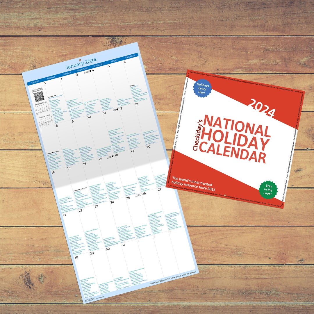 National Holiday Calendar 2024 Printable 4100 Events FREE Access to ...