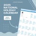 National Days Calendar Printable 2025 National Holidays Calendar Social ...