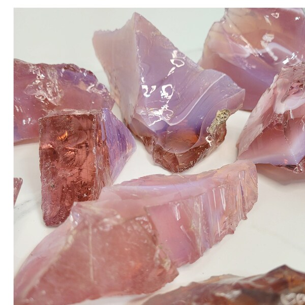 Pink Rocks Glass - Etsy