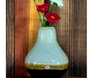 Pear Shaped Glass Vase - Etsy