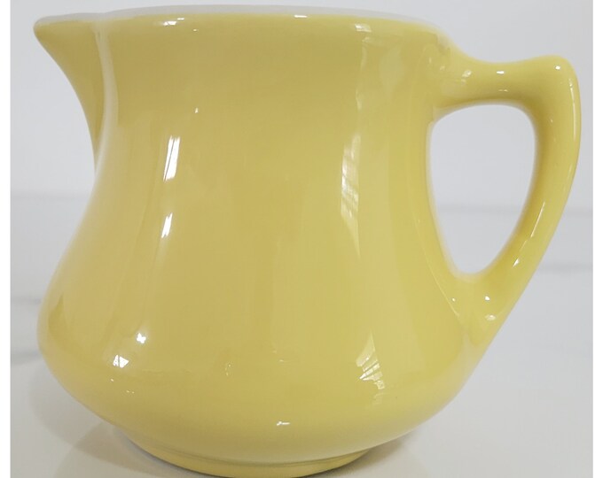 Vintage Hall Creamer, Yellow With White Interior Ceramic Creamer, Hall ...