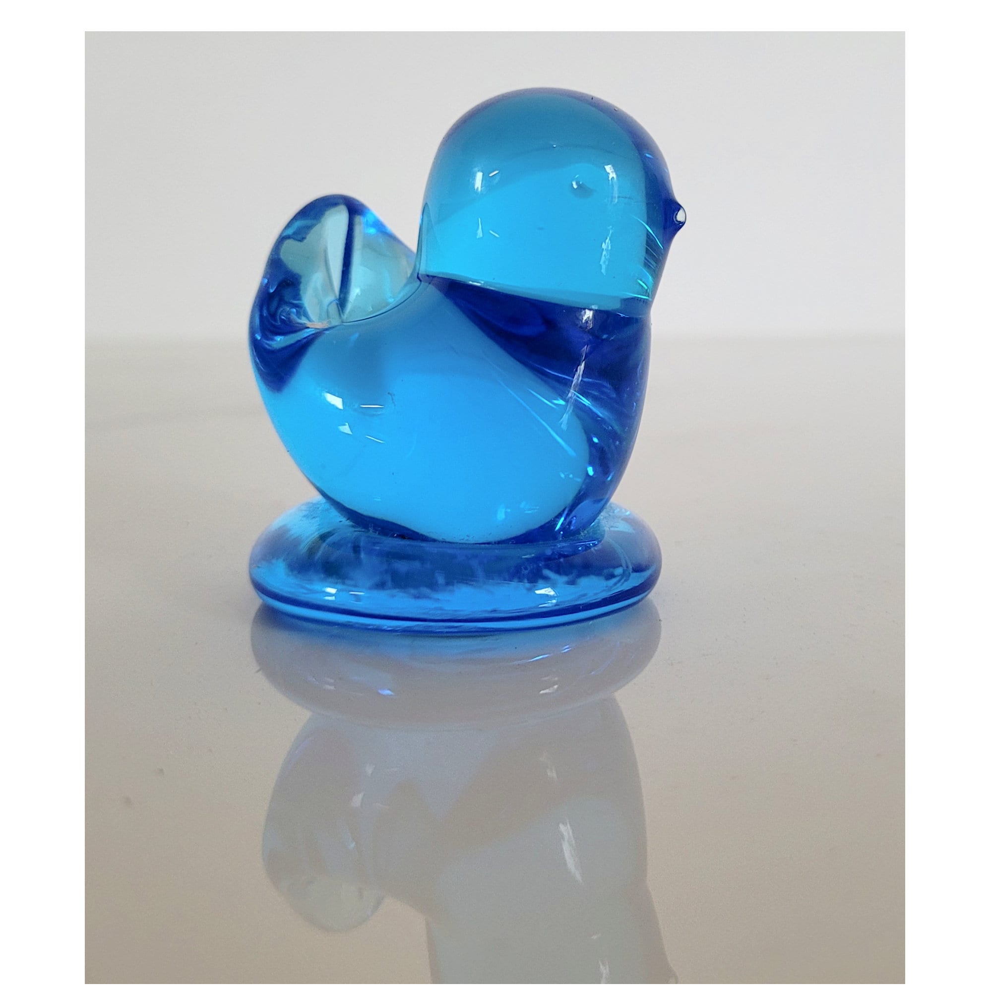 Glass Bluebird of Happiness Leo Ward Blue Glass Bird Glass - Etsy