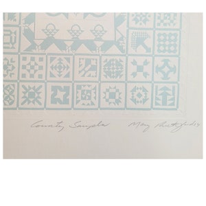 Vintage Print Country Sampler by Mary Rutherford, Vintage Farmhouse Art ...