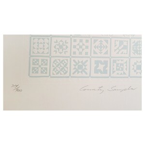 Vintage Print Country Sampler by Mary Rutherford, Vintage Farmhouse Art ...