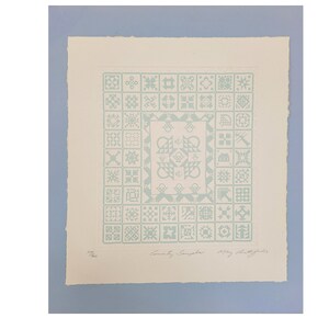 Vintage Print Country Sampler by Mary Rutherford, Vintage Farmhouse Art ...