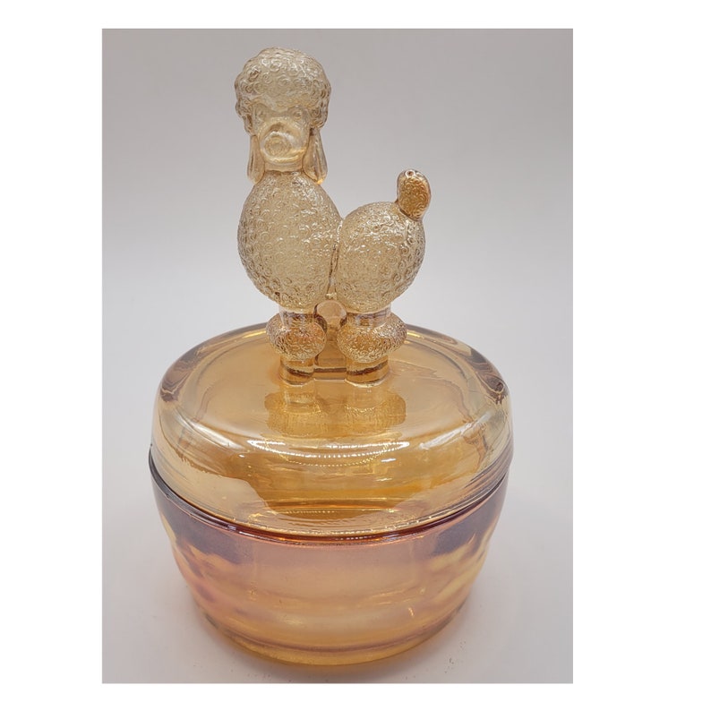 Vintage Jeanette Powder Jars Marigold Carnival Choice Scottie - Etsy