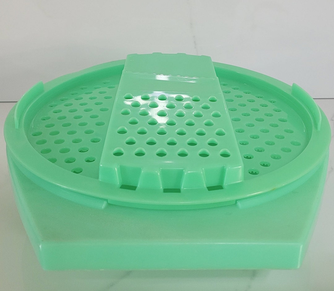 Vintage Tupperware Grater Shredder Green Plastic Bowl 2 Pieces 786-3 - Etsy