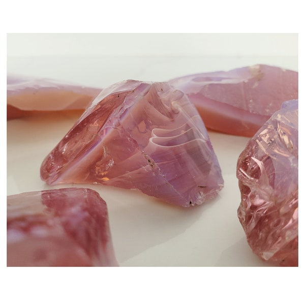 Pink Rocks Glass - Etsy