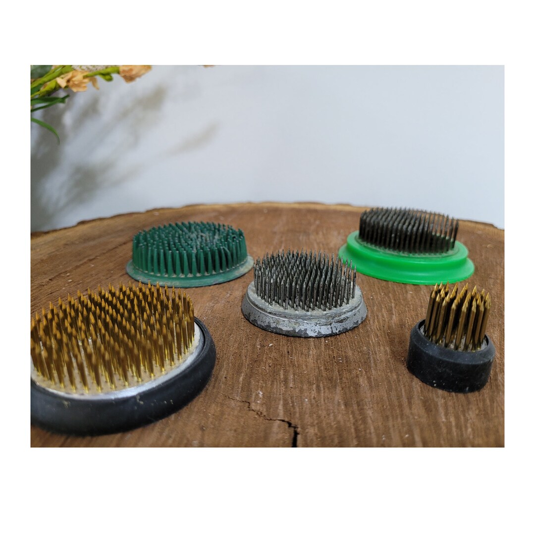 Vintage Metal Flower Frogs Lot of Five, Pin Frogs, Vintage Farmhouse ...